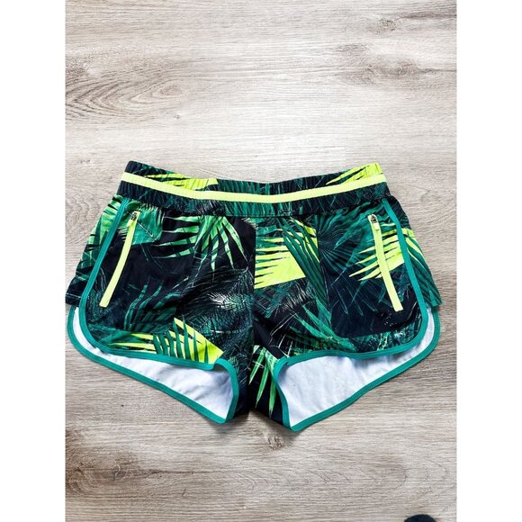Fabletics | Shorts | Fabletics Tyson Green Tropical Palm Running Shorts ...